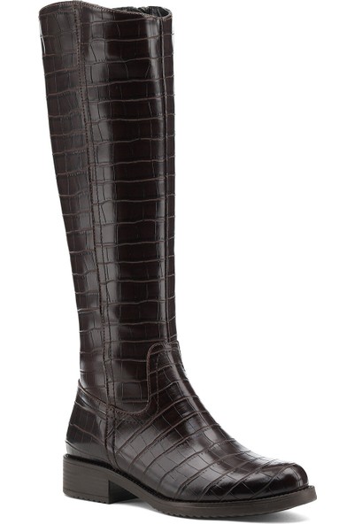 Nine West Salvamor 1pr Kahverengi Kadın Düz Çizme