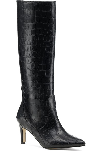Nine West Koten 1pr Siyah Kadın Topuklu Çizme