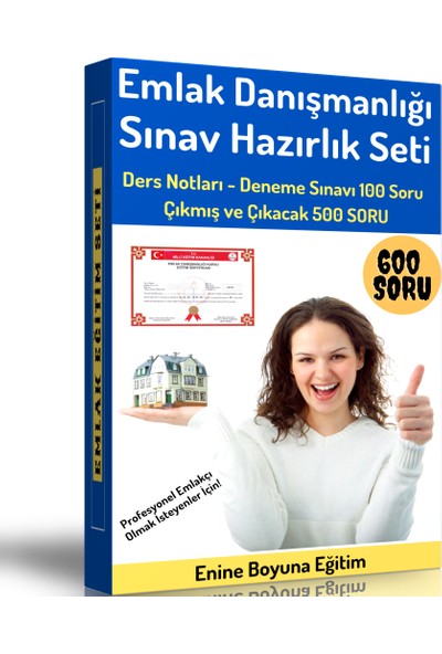 Enine Boyuna Eğitim Emlak Danışmanlığı Sınav Hazırlık Seti Enine Boyuna Eğitim Emlak Danışmanlığı Sınav Hazırlık Seti