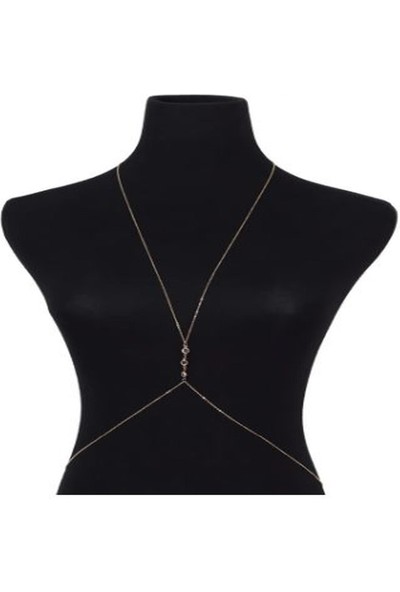 Huban Kadın 3 Taşlı Silver Stylish Trend Vücut Zinciri, Bel Zinciri, Vücut Aksesuarı Huban Kadın 3 Taşlı Silver Stylish Trend Vücut Zinciri, Bel Zinciri, Vücut Aksesuarı