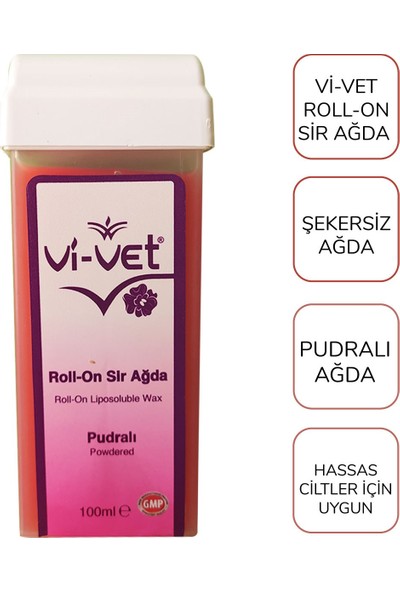 Vi-Vet Pudralı Roll-On / Kartuş Sir Ağda Vi-Vet Pudralı Roll-On / Kartuş Sir Ağda