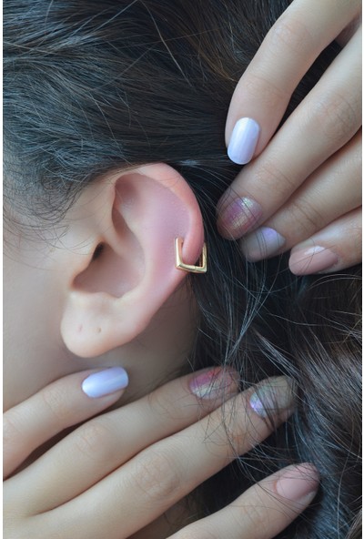 Sacce Scarves&Accessories Mini Ince Kare Halka Tragus Piercing Helix Küpesi Sacce Scarves&Accessories Mini Ince Kare Halka Tragus Piercing Helix Küpesi