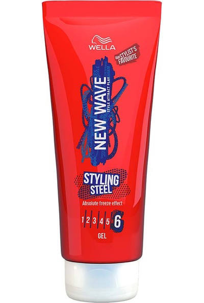Wella New Wave Jöle Styling Steel 200 ml Wella New Wave Jöle Styling Steel 200 ml