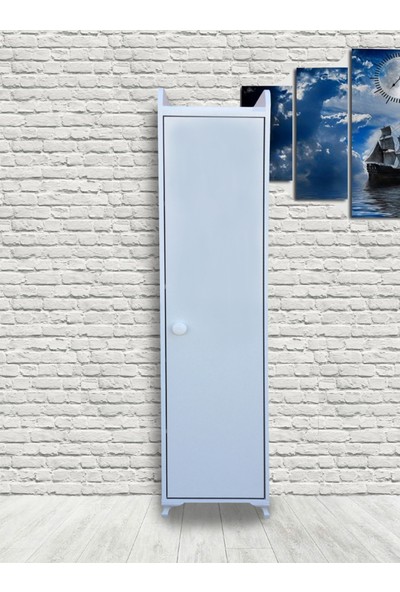 Temosan Tek Kapaklı Banyo Dolabı Beyaz