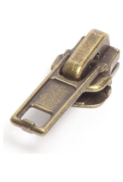 Koza Fermuar Metal Mont Fermuarı Başlığı 10 Adet Antik Koza Fermuar Metal Mont Fermuarı Başlığı 10 Adet Antik