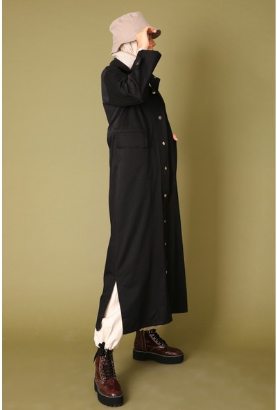 ALLDAY Çıtçıtlı Tam Boy Trençkot