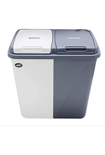 Violet Bölmeli Kirli Çamaşırlık 45+45 Lt