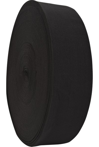 Koza Fermuar 5cm Siyah Lastik 25 Metre Koza Fermuar 5cm Siyah Lastik 25 Metre