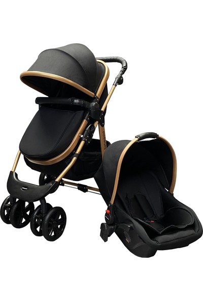 Bebegold Classic Black Travel Sistem Bebek Arabası