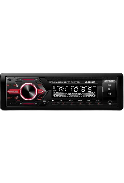 Jameson JS-9220BT USB Hafıza Kartı LCD Ekran Bluetooth Oto Teyp Jameson JS-9220BT USB Hafıza Kartı LCD Ekran Bluetooth Oto Teyp