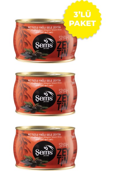 Şems Süper Özel Zeytin 291-320 (S) 300G 3'lü