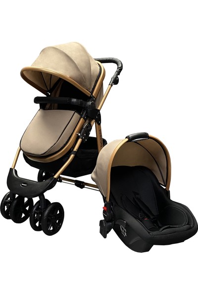 Bebegold Classic Brown Travel Sistem Bebek Arabası
