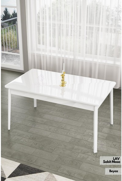 Canisa Concept Canisa Lav Serisi, Sabit 80 x 130 cm Mutfak Masası,yemek Masası