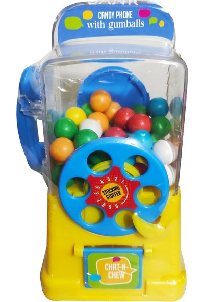 Candy Mega Phone Sakız Makinası Sarı-Mavi 100 gr Candy Mega Phone Sakız Makinası Sarı-Mavi 100 gr