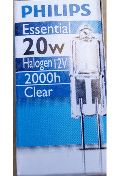 Phılıps G4 12/20 Kapsül Halojen Ampul 12 V 20 W 5'li Phılıps G4 12/20 Kapsül Halojen Ampul 12 V 20 W 5'li