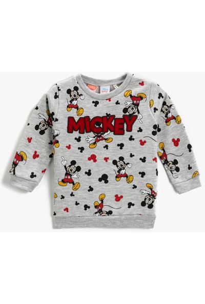 Koton Mickey Mouse Baskılı Sweatshirt Lisanslı