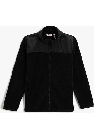 Koton Erkek Çocuk Polar Fermuarlı Sweatshirt Dik Yaka