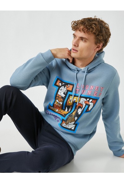 Koton Looney Tunes Kapşonlu Sweatshirt Lisanslı Baskılı