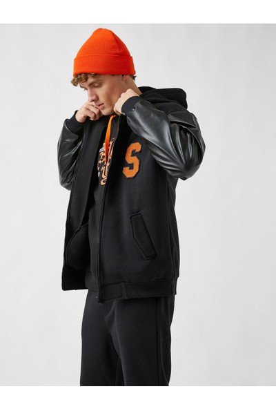 Koton Kolej Bomber Ceket Sweatshirt