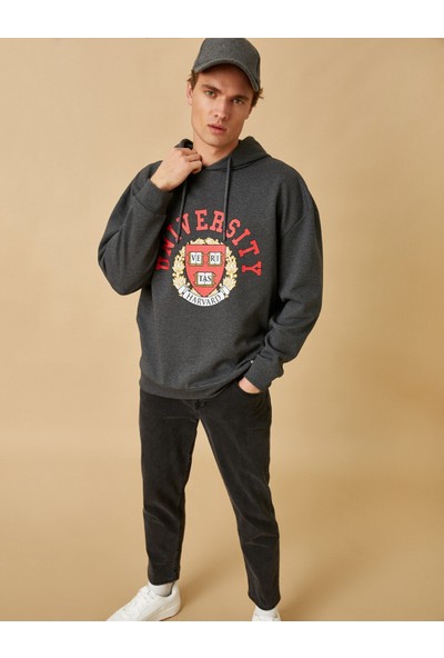 Koton Harvard Kapşonlu Sweatshirt Lisanslı Baskılı Koton Harvard Kapşonlu Sweatshirt Lisanslı Baskılı
