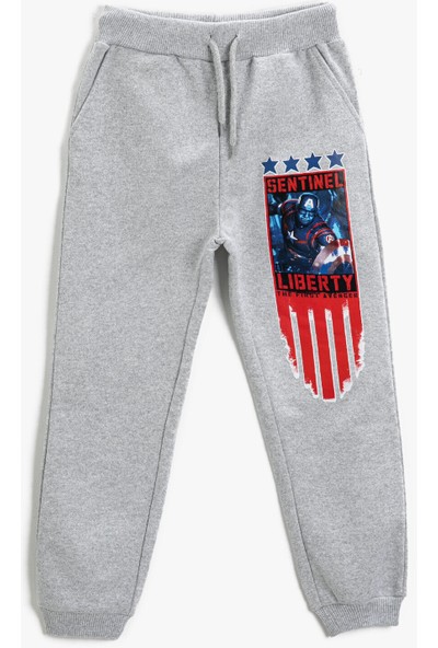 Koton Avengers Lisanslı Baskılı Eşofman Altı Beli Bağlamalı