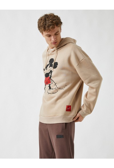 Koton Mickey Mouse Kapşonlu Sweatshirt Lisanslı Baskılı Koton Mickey Mouse Kapşonlu Sweatshirt Lisanslı Baskılı
