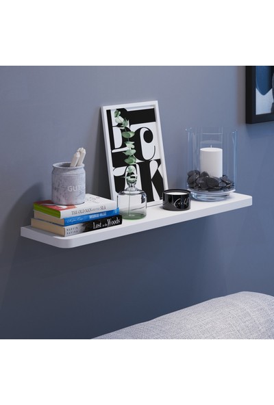 Doğan Raf Oval Köşe Duvar Rafı (60 x 15 Cm)