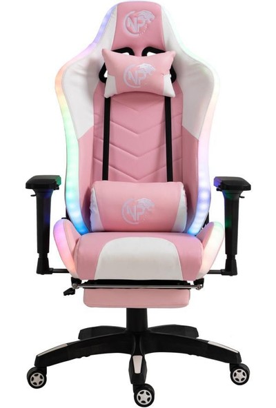 Npo GC3001PW Masaj Yastıklı, Rgb LED Işıklı, 4d Kolçaklı, Ayak Destekli Profesyonel Oyuncu Koltuğu Npo GC3001PW Masaj Yastıklı, Rgb LED Işıklı, 4d Kolçaklı, Ayak Destekli Profesyonel Oyuncu Koltuğu