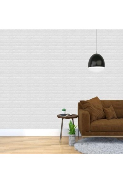 Renkli Duvarlar Kendinden Yapışkanlı Duvar Paneli 3D Tuğla Beyaz Duvar Kağıdı Renkli Duvarlar Kendinden Yapışkanlı Duvar Paneli 3D Tuğla Beyaz Duvar Kağıdı
