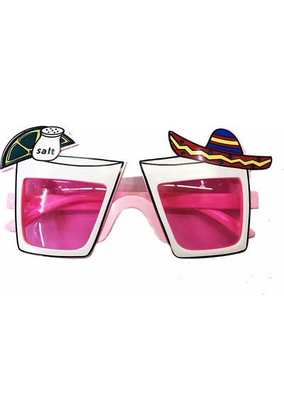 Sinerji Shop Meksika Şapkalı Tekila Parti Gözlüğü Pembe Renk Sinerji Shop Meksika Şapkalı Tekila Parti Gözlüğü Pembe Renk
