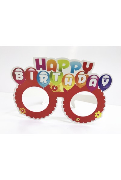 Sinerji Shop Happy Birthday Doğum Günü Karton Gözlük 6 Adet Sinerji Shop Happy Birthday Doğum Günü Karton Gözlük 6 Adet