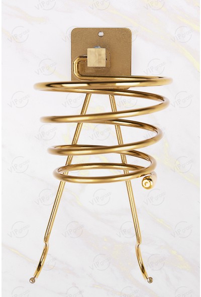 Vip Gross Fön Askısı Saç Kurutmalık Gold
