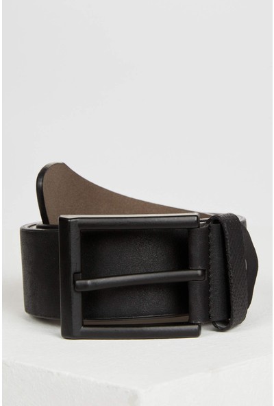 DeFacto Erkek Dikdörtgen Toka Suni Deri Jean Kemeri V2142AZNS DeFacto Erkek Dikdörtgen Toka Suni Deri Jean Kemeri V2142AZNS