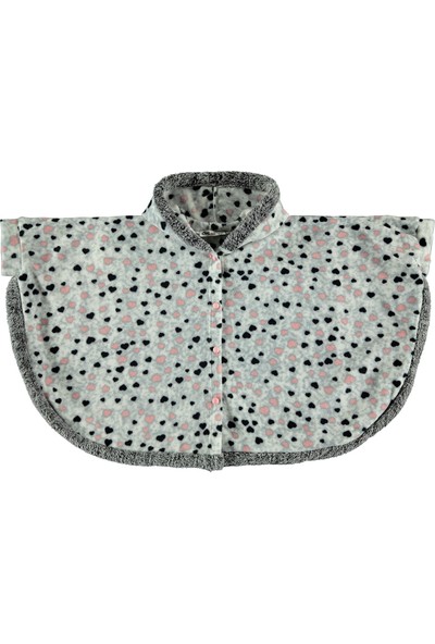 Civil Girls Kız Çocuk Kapüşonlu Pelerin 6-9 Yaş Pudra