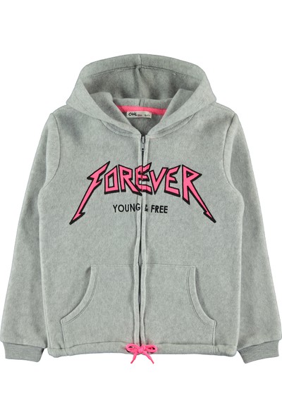 Civil Girls Kız Çocuk Kapüşonlu Hırka 10-13 Yaş Grimelanj