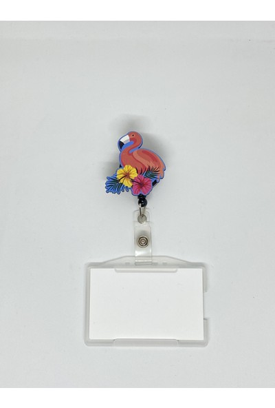Yoyo Çiçekli Flamingo Temalı Yoyo Kartlık Yoyo Çiçekli Flamingo Temalı Yoyo Kartlık