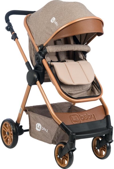 4 Baby Comfort Gold Travel Sistem Bebek Arabası AB490Y Babydoor 4 Baby Comfort Gold Travel Sistem Bebek Arabası AB490Y Babydoor