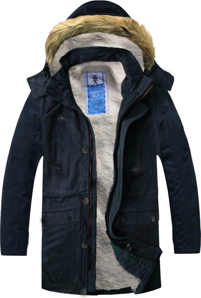 Netstil Erkek Slim Fit Çıkarılabilir Kapüşonlu Gabardin Uzun Parka Kaban Netstil Erkek Slim Fit Çıkarılabilir Kapüşonlu Gabardin Uzun Parka Kaban