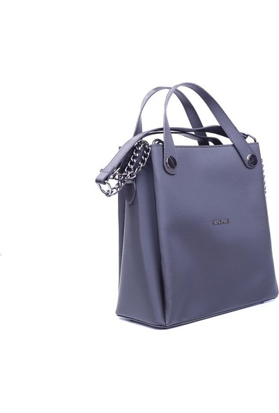 Madame 212 Genevre/saten Siyah Kadın El & Omuz Çantası