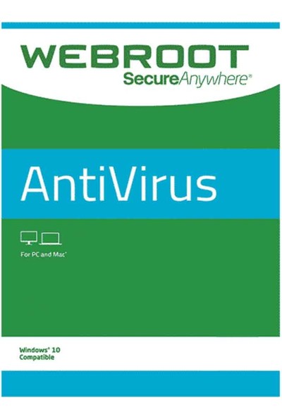 Webroot Secureanywhere Antivirus 3 Cihaz 6 Ay – Aktivasyon Kodu / Key