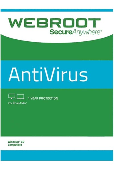 Webroot Secureanywhere Antivirus 1 Cihaz 1 Yıl – Aktivasyon Kodu / Key Webroot Secureanywhere Antivirus 1 Cihaz 1 Yıl – Aktivasyon Kodu / Key