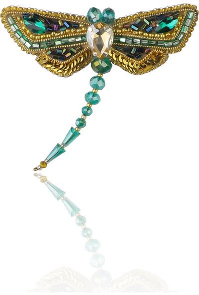 Unica Brooche Yusufçuk Broş Yeşil Renk Unica Brooche Yusufçuk Broş Yeşil Renk