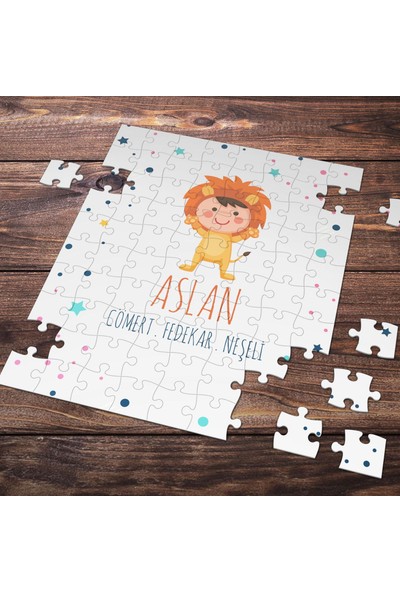 E-Hediyeci Aslan Burcu Temalı 99 Parça Puzzle