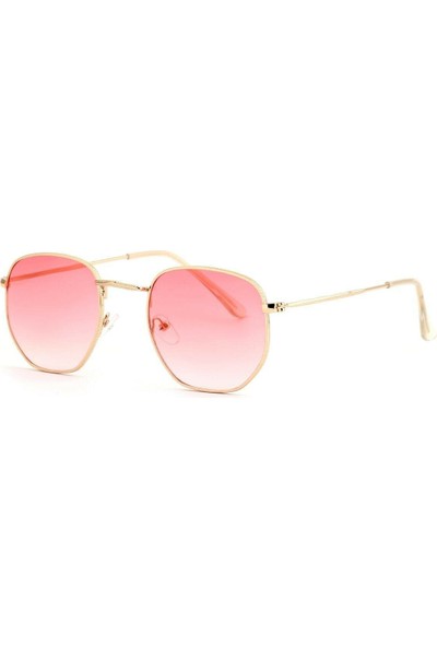 herkesetoptantic Altıgen Degrade Unisex Güneş Gözüğü (Pembe Şeffaf) herkesetoptantic Altıgen Degrade Unisex Güneş Gözüğü (Pembe Şeffaf)