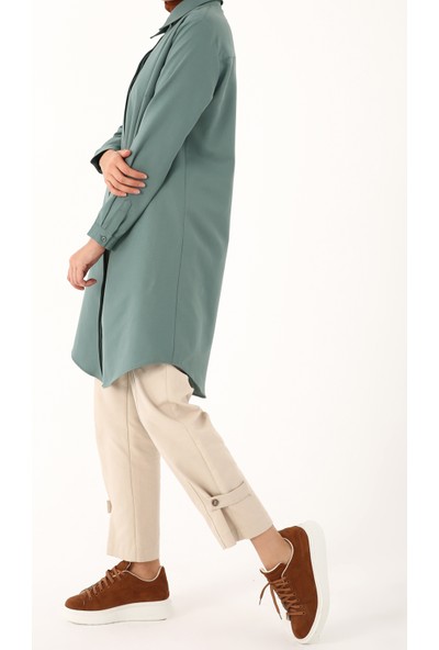 ALLDAY Gizli Patlı Gömlek Tunik