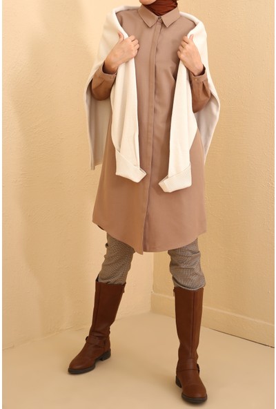 ALLDAY Gizli Patlı Gömlek Tunik