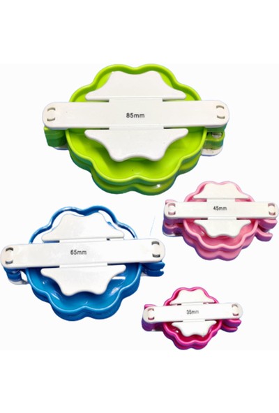 Elegantshop Fancy Pommel Ponpon Pompom Aleti Makinesi 4 Adetli Set