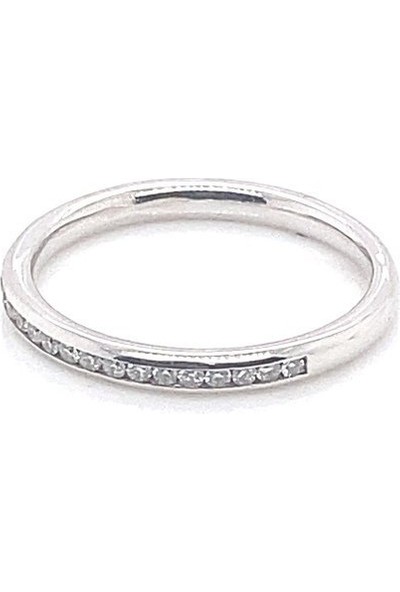 Zümrüt Sarraf 0.18 Karat 14 Ayar Pırlanta Yarımtur Bayan Yüzük