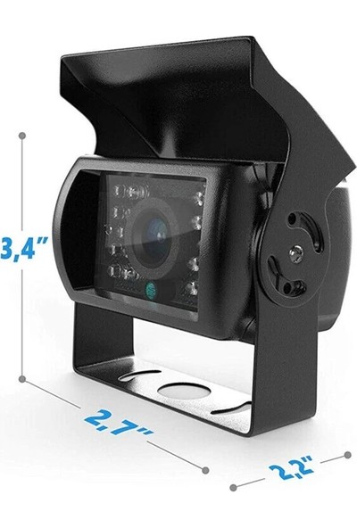 Alfaben Audiomax Otobüs Tır Kamyon'lara Uygun Gece Görüşlü Geri Kamera