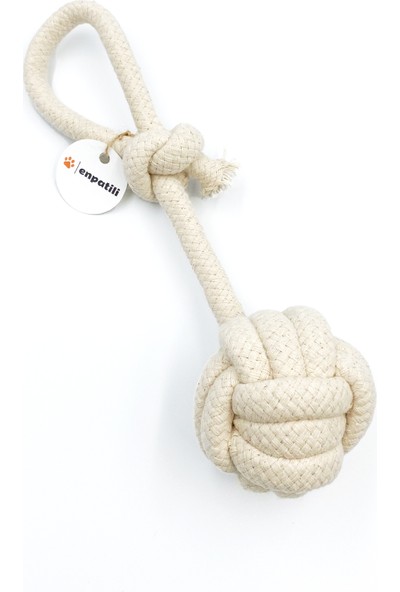 Enpatili Köpek Diş Ipi Halat Isırma Çekme Oyuncağı Küçük